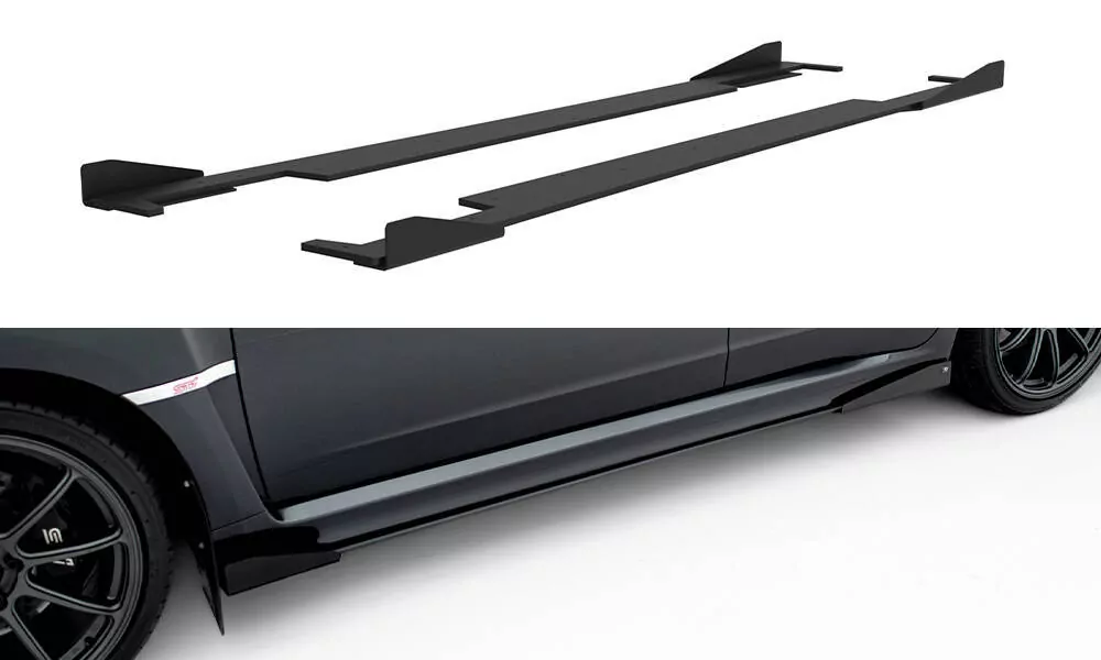 Street Pro Seitenschweller Ansatz + Flaps passend für Subaru Impreza ...