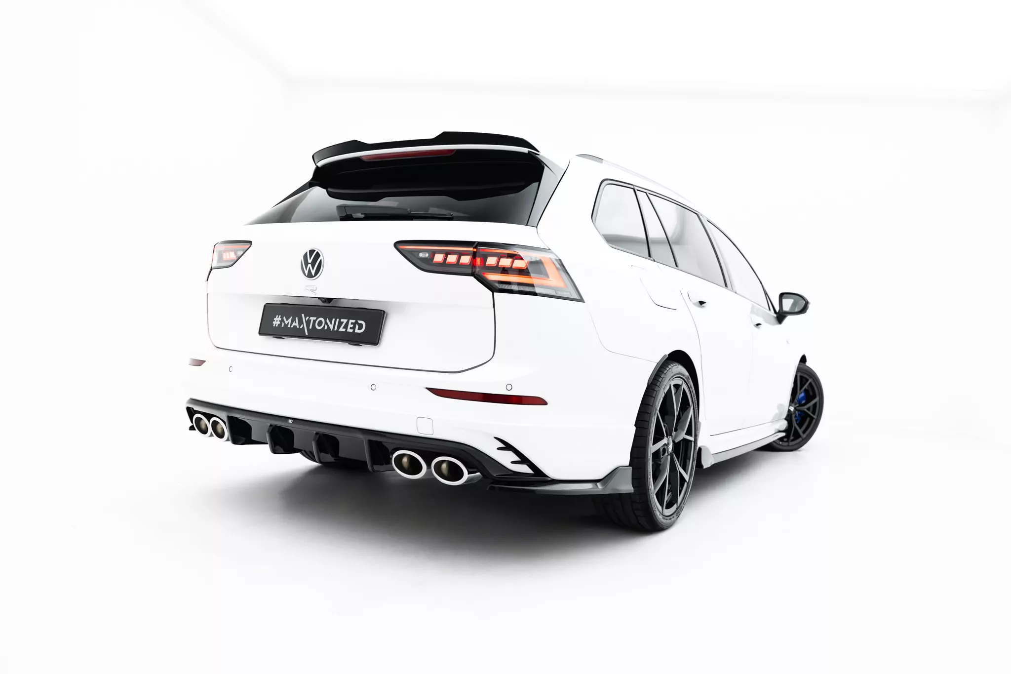 Diffusor Heck Ansatz passend für VW Golf R Variant Mk8 / Mk8 Facelift ...