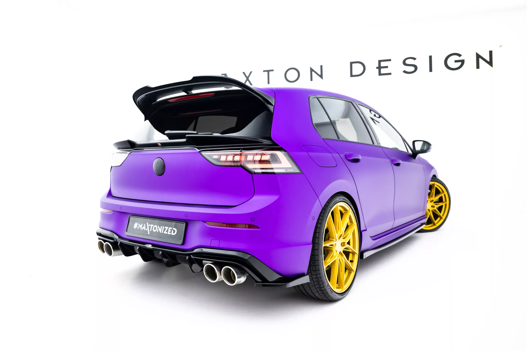 Heck Ansatz Flaps Diffusor V.6 passend für VW Golf R Mk8 Facelift ...