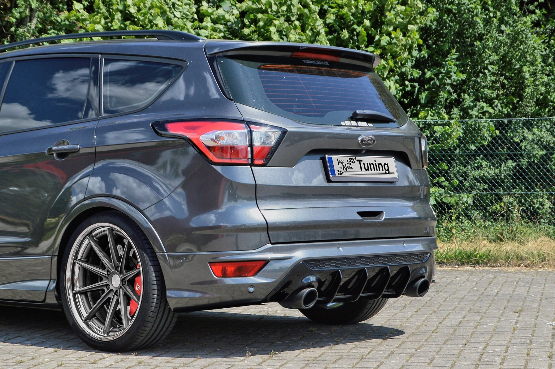 Heckansatz Diffusor fur Ford Kuga DM2 ab Bj.2016 Heckansatze Aerodynamik Auto Tuning tuning parts24