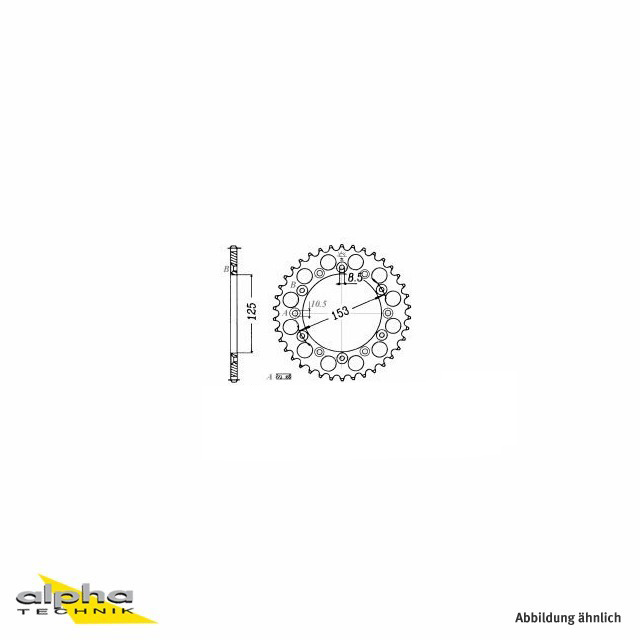 EK-Chain Kettensatz 520 MVXZ-2 passend für Honda CRF250R Blau | tuning-parts24 | tuning-parts24.de