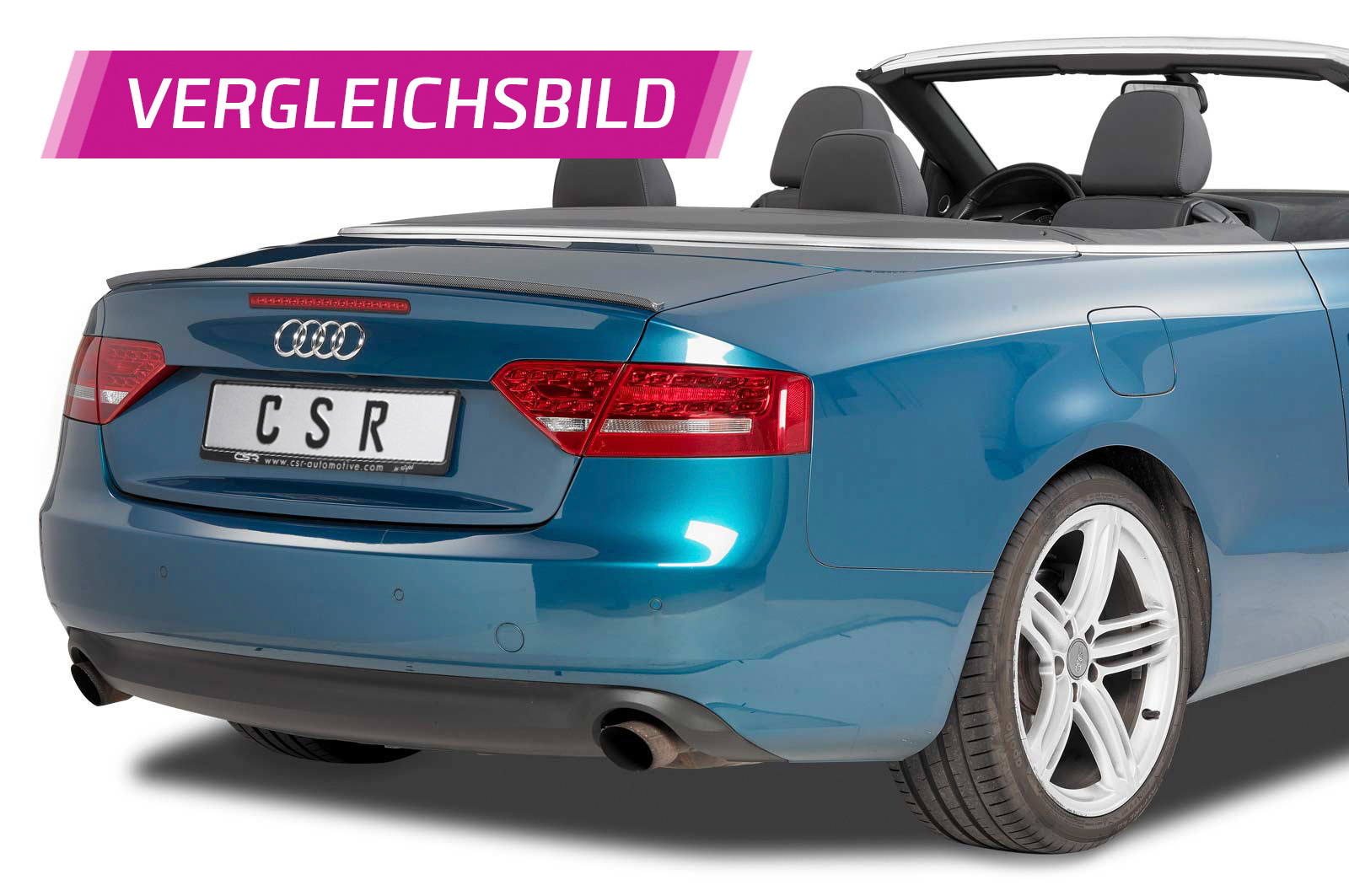 Hecklippe Carbon-Look für Audi A3 8V Limousine/Cabrio HL136-C Carbon ...