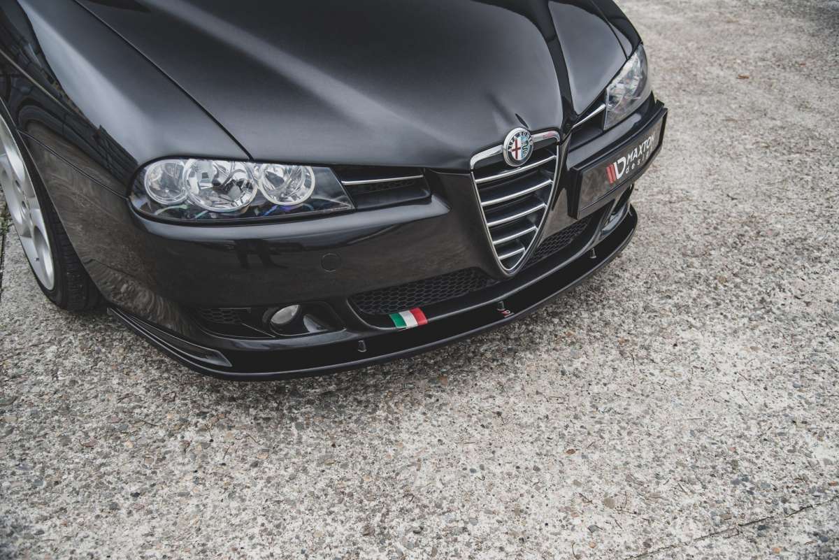 Front Ansatz Fur Alfa Romeo 156 Facelift Schwarz Hochglanz Frontansatze Aerodynamik Auto Tuning tuning parts24
